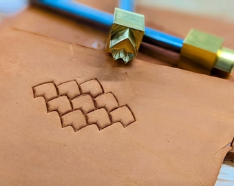 Leather Dragon Scale Stamp - Etsy