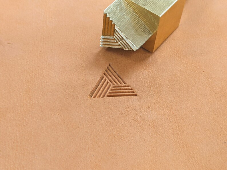 Geometric Leather Stamp Set - Etsy