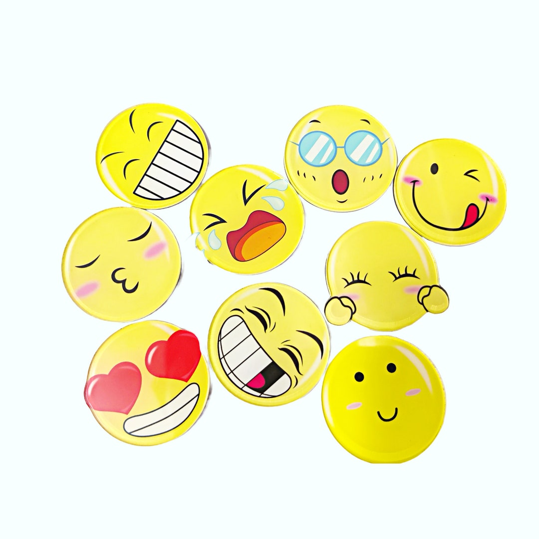 Emoji Smiling Face Refrigerator Magnets - Etsy