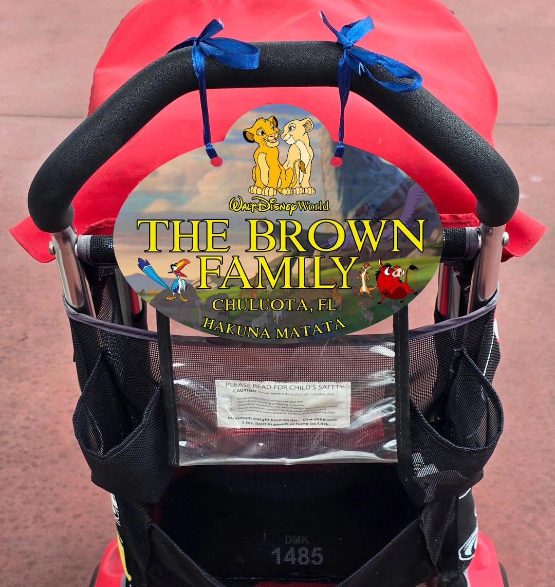 Disney Lion King Stroller Full Color Acrylic Nametag Sign 10" - Etsy