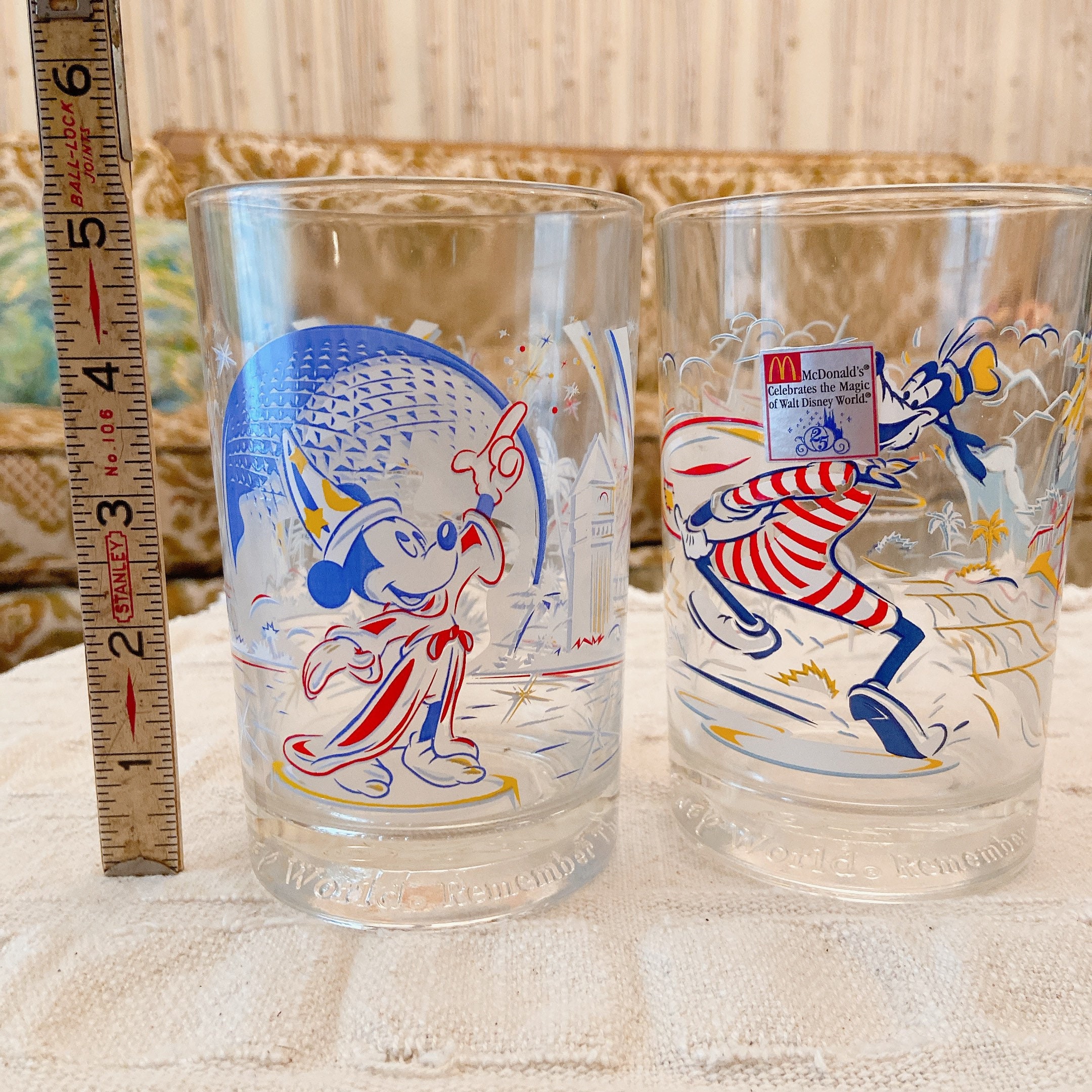 Vintage 25th Anniversary Disney Glasses - Etsy