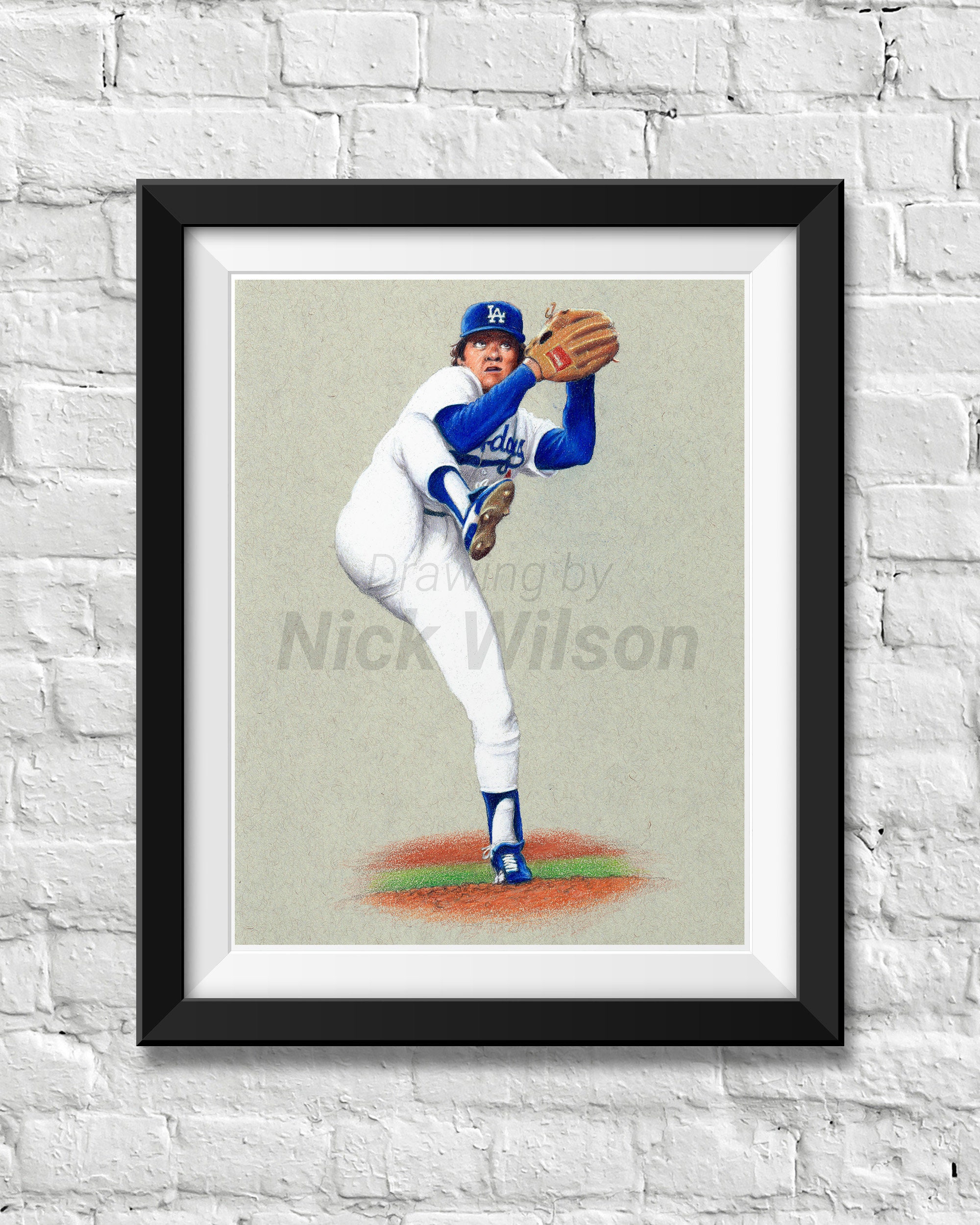 Fernando Valenzuela Colored Pencil Art Print - Etsy