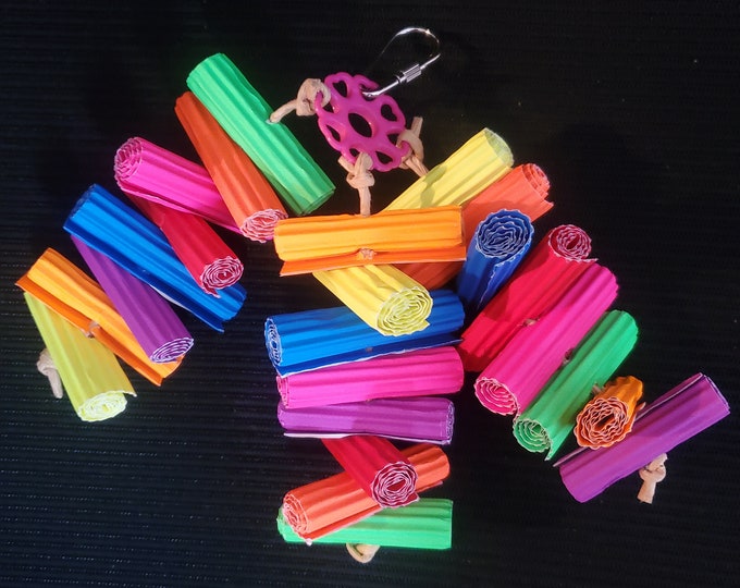Roll-up Shredders Small Shreddable Bird Toy - Etsy
