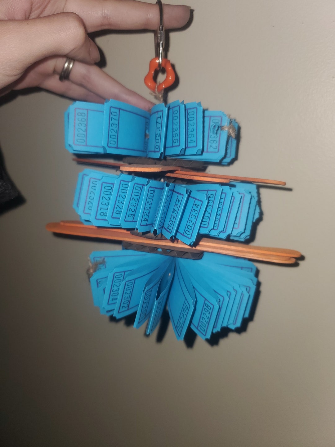 Ticket Wheels Hanging Bird Toy, Made to Order - Etsy