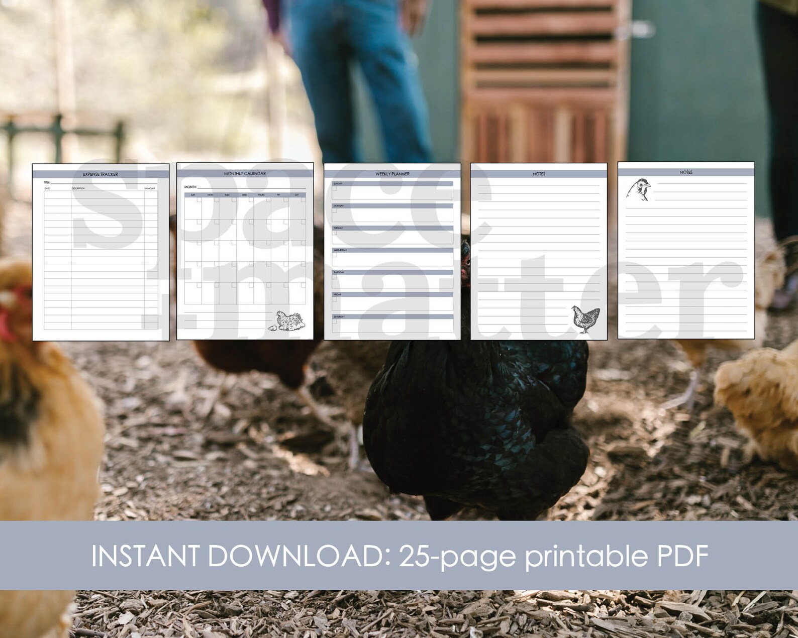 Backyard Chickens Printable - 25 Pages / Raising Chickens Guide ...
