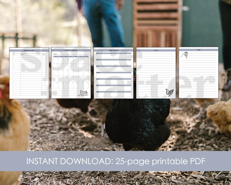 Backyard Chickens Printable - 25 Pages / Raising Chickens Guide ...