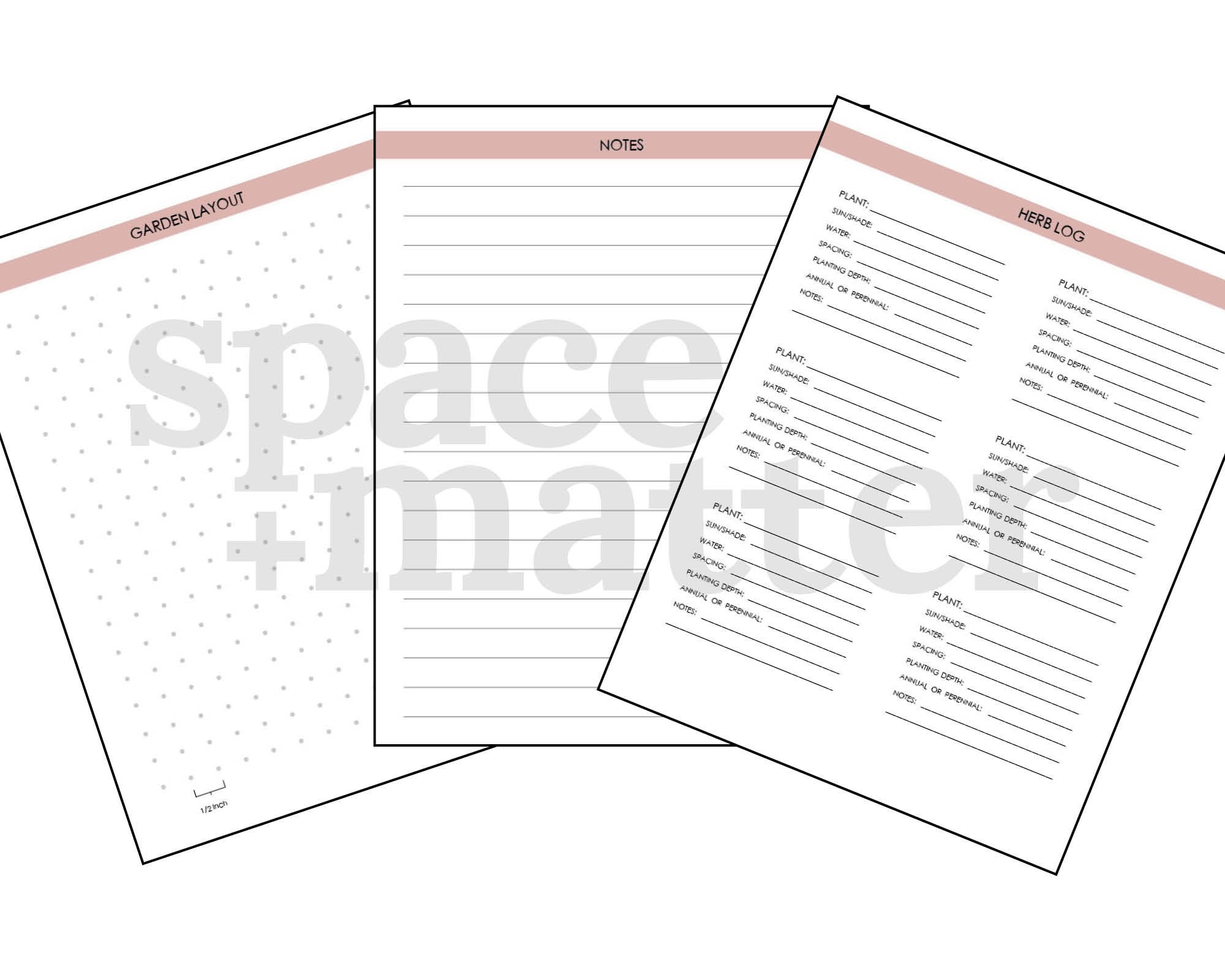 Herb Garden Guide Printable - 10 Pages / Instant Download / PDF ...