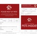Pet Emergency Printables 2 Pages / Instant Download / PDF / Digital ...