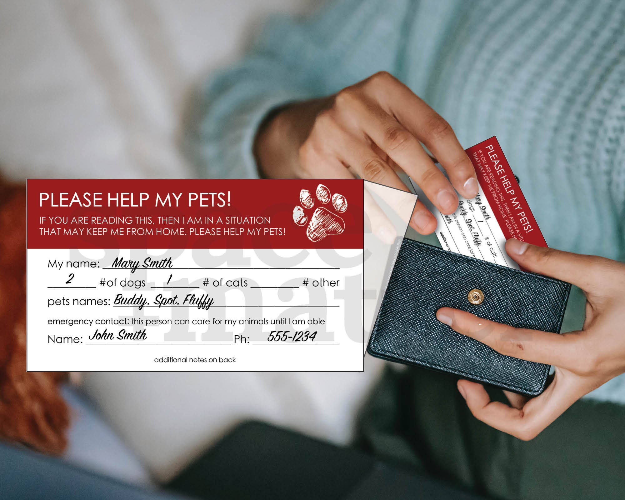 Pet Emergency Printables - 2 Pages / Instant Download / PDF / Digital ...