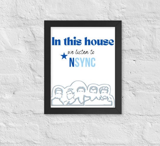 Nsync Inspired 8x10 Poster Print Wall Art - Etsy