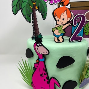 Pebbles Cake Topper, the Flintstones Theme Cake Topper - Etsy