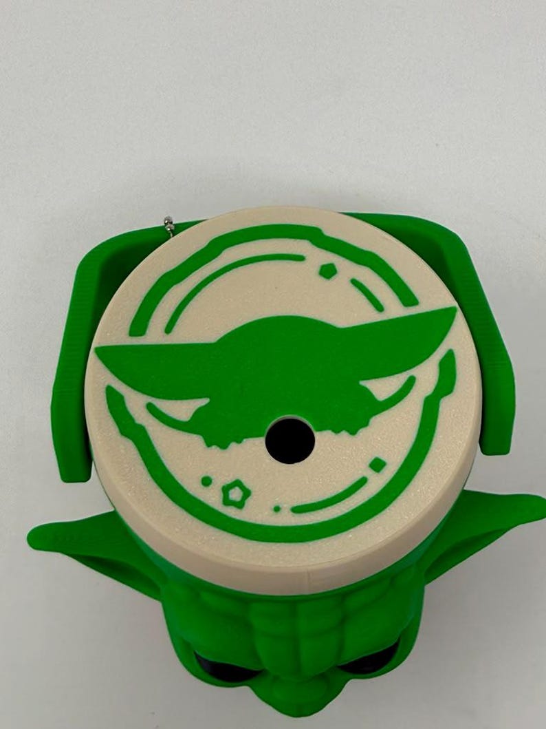 Grogu Inspired 3D Printed Can Cooler, 12oz Holder With Can Opener ...