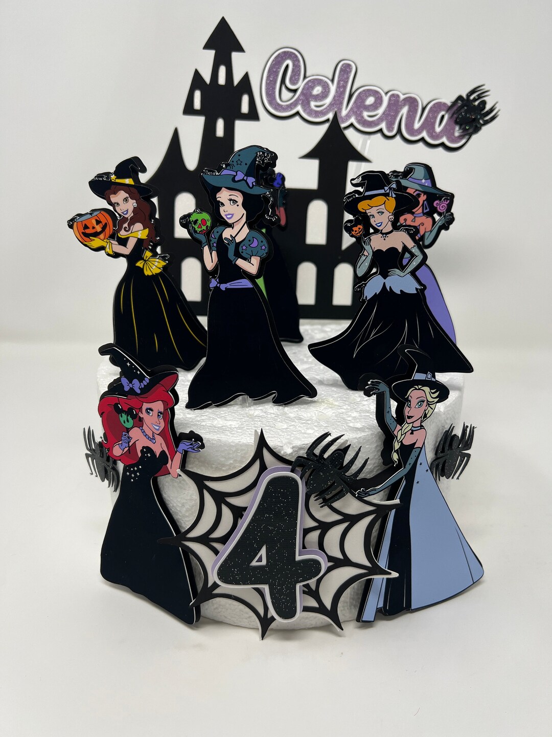 Cake Topper Princess Halloween - Halloween Cake Topper - Halloween ...