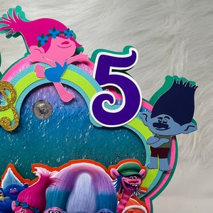 Troll Cake Topper, Trolls Party Decor, Trolls Cake Decoration, Trolls ...