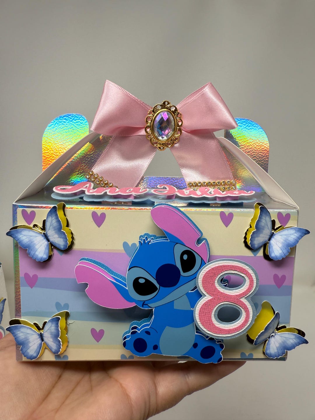 Stitch Treat Birthday Party Favor Boxes - Etsy