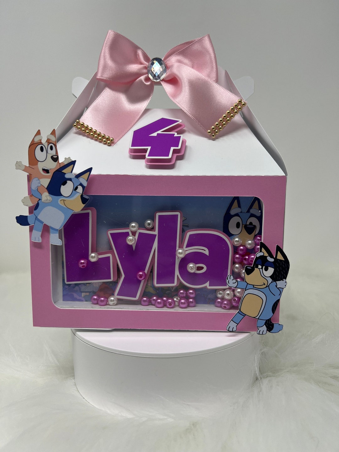 Bluey Gable Box Bluey Gift Bluey Pink Gable Boxes - Etsy Canada