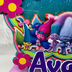 Troll Cake Topper, Trolls Party Decor, Trolls Cake Decoration, Trolls ...