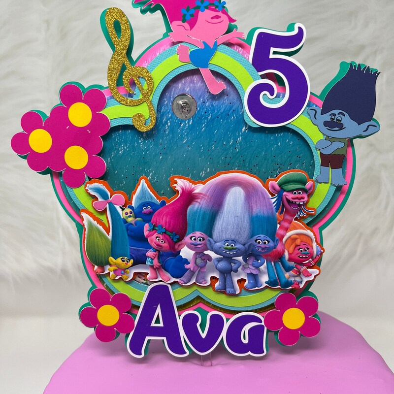 Trolls Cake Toppers - Etsy