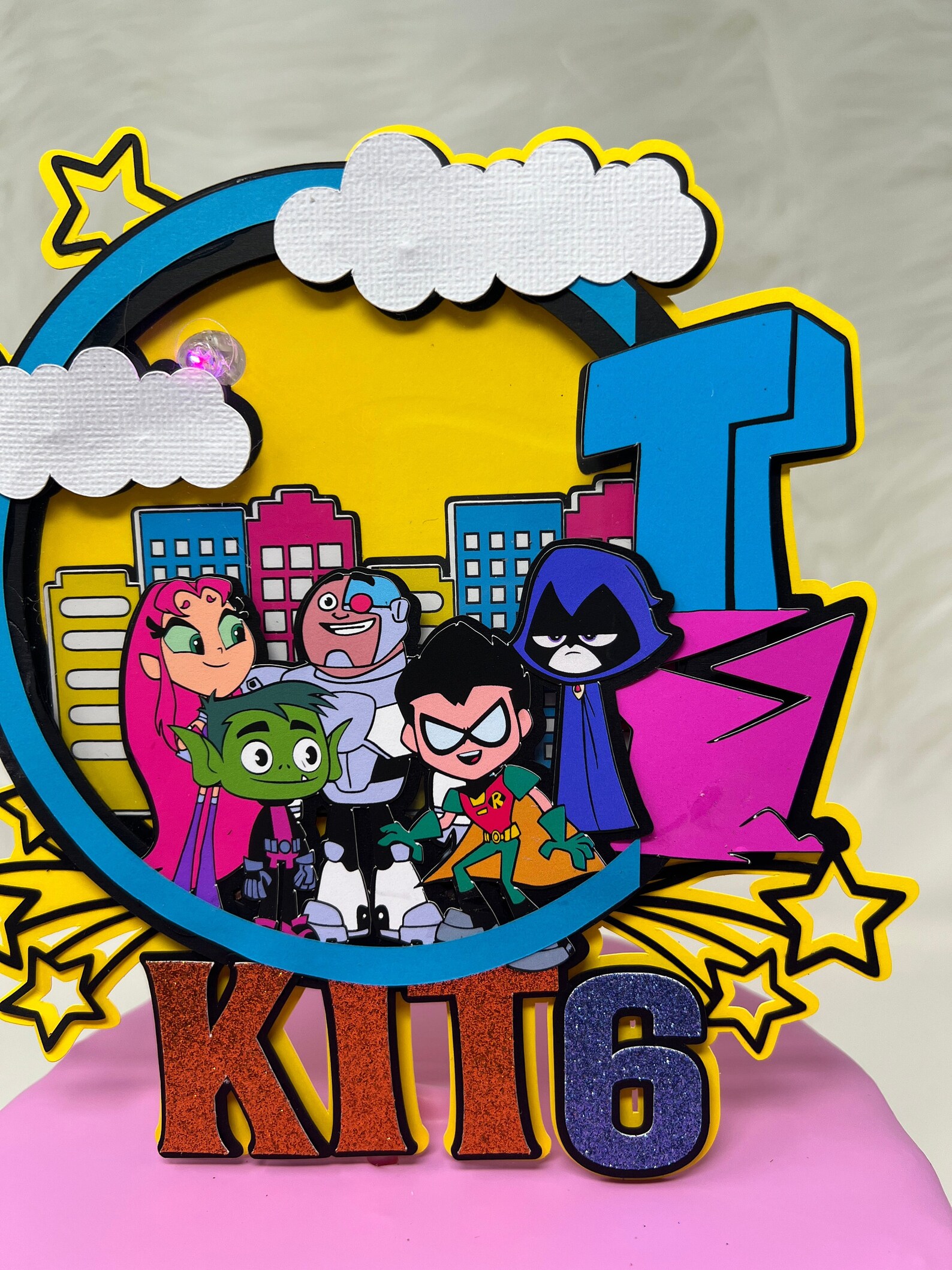 Teen Titans Cake Topper, Teen Titans Birthday, Teen Titans Shaker Cake ...