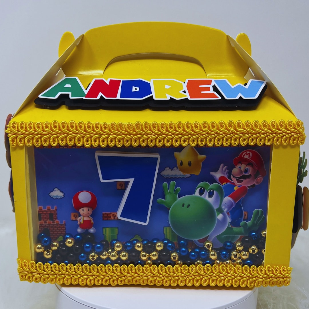 Super Mario Gable Box / Mario und Luigi Party / Kinderpartytasche ...