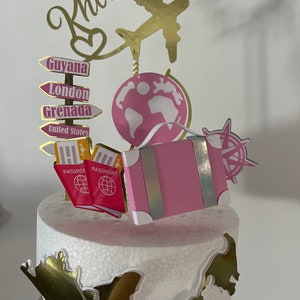 Traveler Cake Topper, Travel Cake Decorations - Etsy