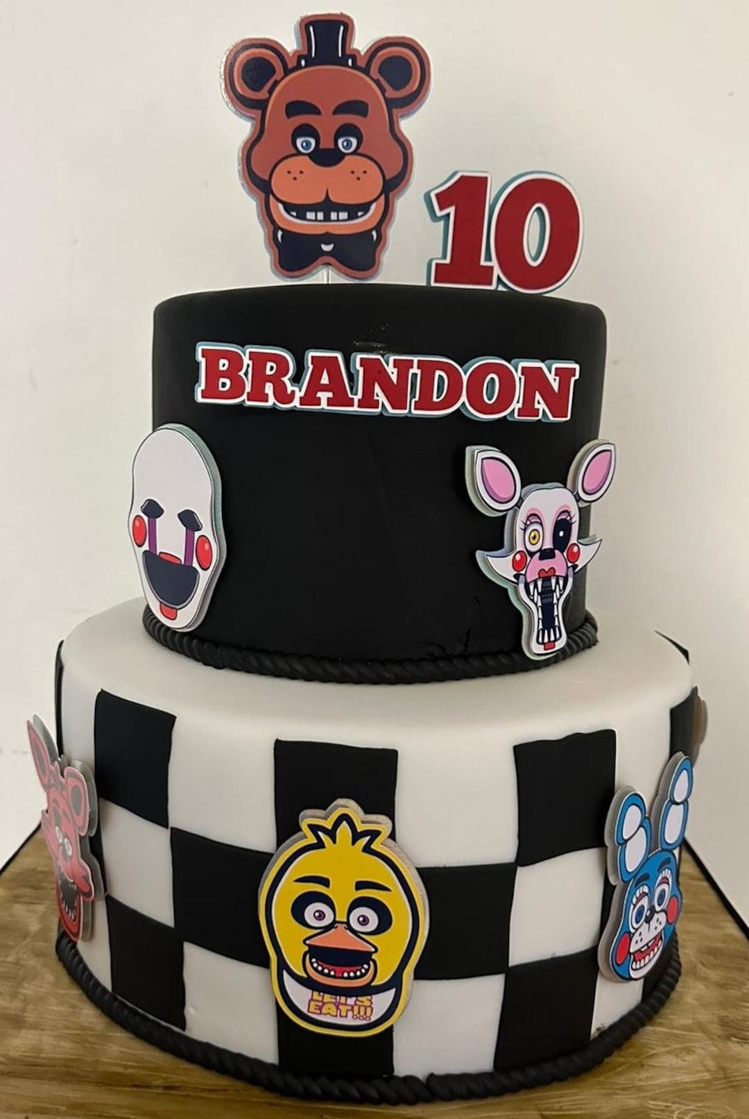 Five Nights at Freddy's Cake Topper, Personalized FNAF Cake Topper ...