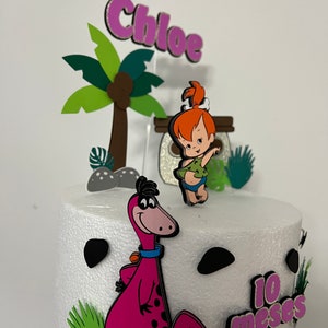 Pebbles Cake Topper, the Flintstones Theme Cake Topper - Etsy