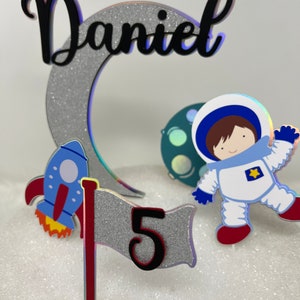 Space Cake Topper, Space Birthday Party, Outer Space Birthday ...