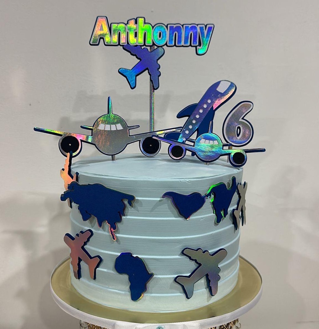 Airplane Cake Topper / Airplane Birthday - Etsy