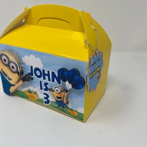 Minions Treat Birthday Party Favor Boxes - Etsy