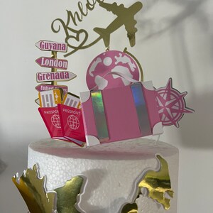 Traveler Cake Topper, Travel Cake Decorations - Etsy