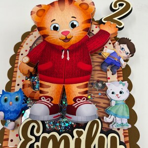 Daniel Tiger Shaker Cake Topper, Daniel the Tiger Customized, Daniel ...