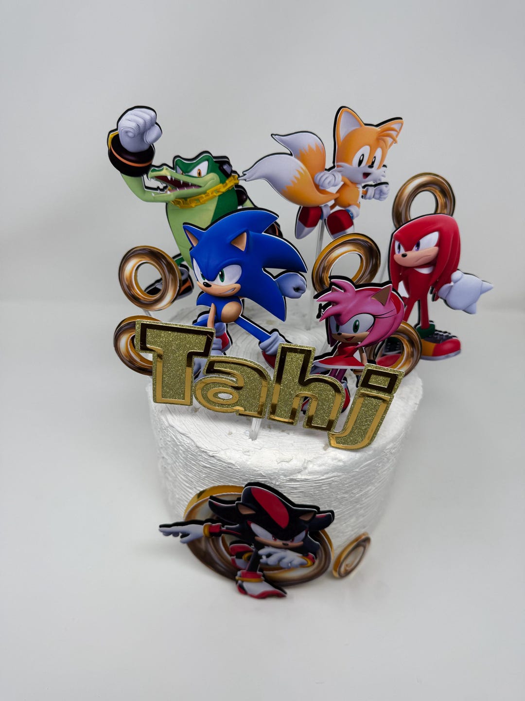 Sonic3 Cake Topper / Sonic Hedgehog Cake Topper / 3D Sonic Cake Topper ...