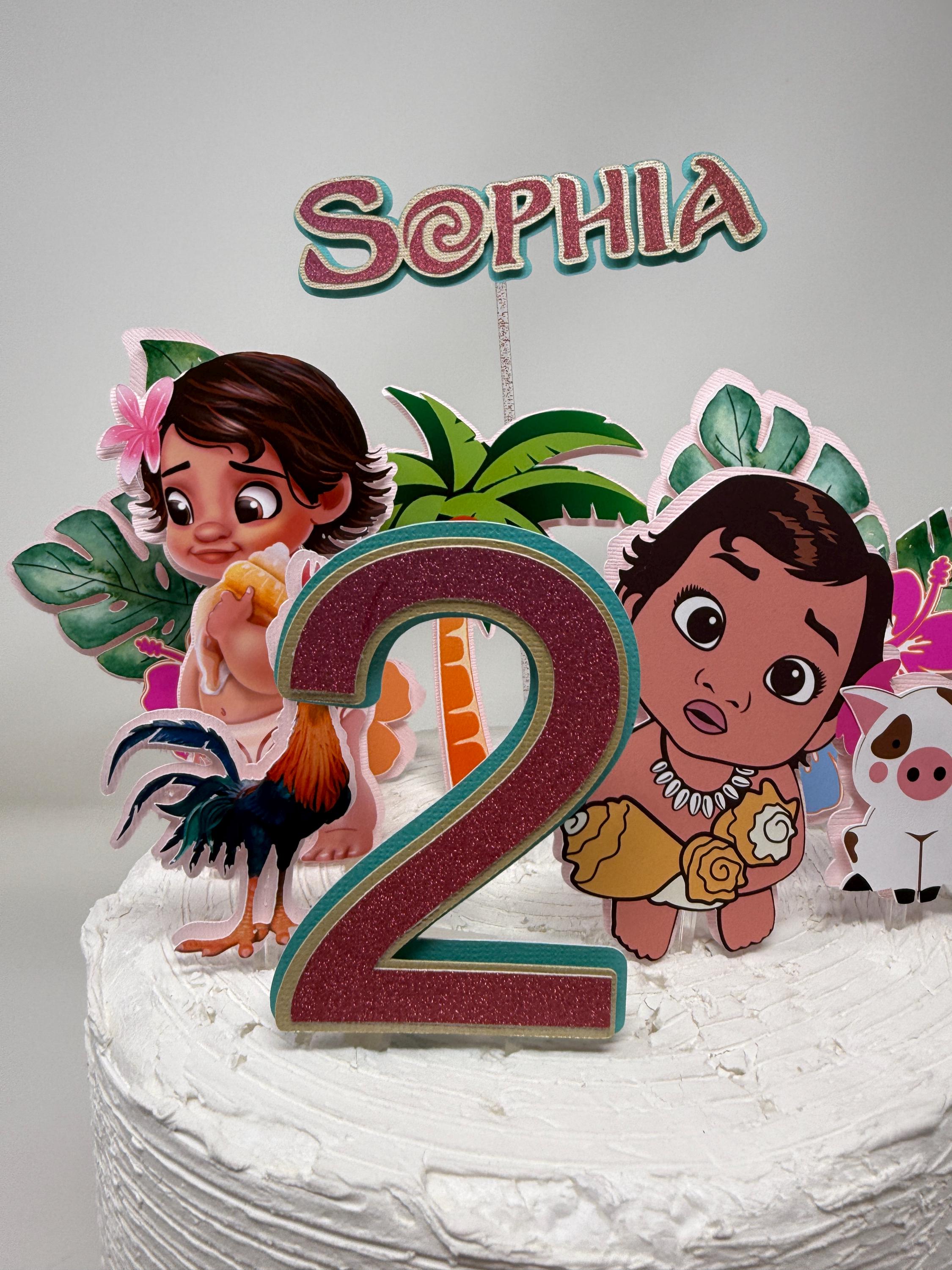 Moana Cake Topper / Moana Decoration Set / Custom Baby Moana Theme ...