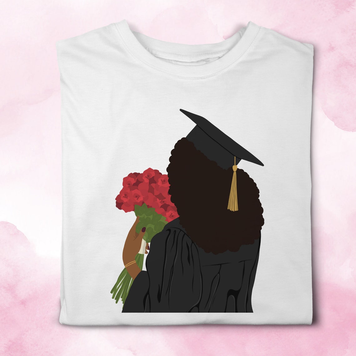 Graduation Clipart, Graduation Girl, Black Girl PNG, Black Woman ...
