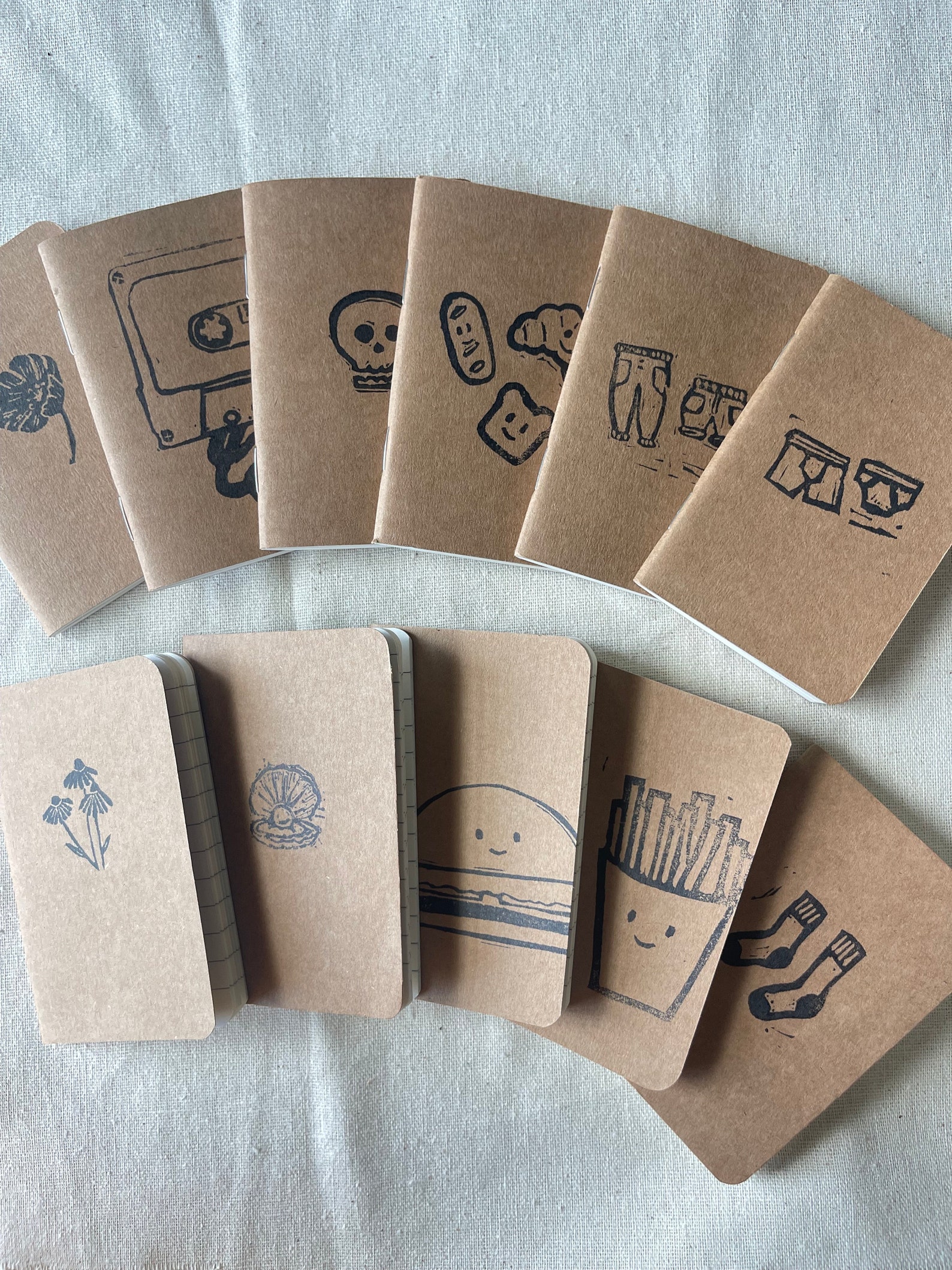 Mini Journals - Kraft Paper - Lined - Etsy