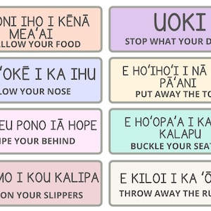 Hawaiian Flashcards Numbers in Hawaiian ʻŌlelo Hawaiʻi Basic Hawaiian ...