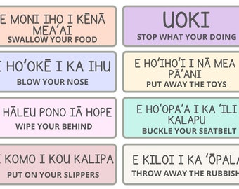 Keiki's First ʻŌlelo Hawaiʻi Flashcards, Hawaiian Flashcards, Hawaiian ...