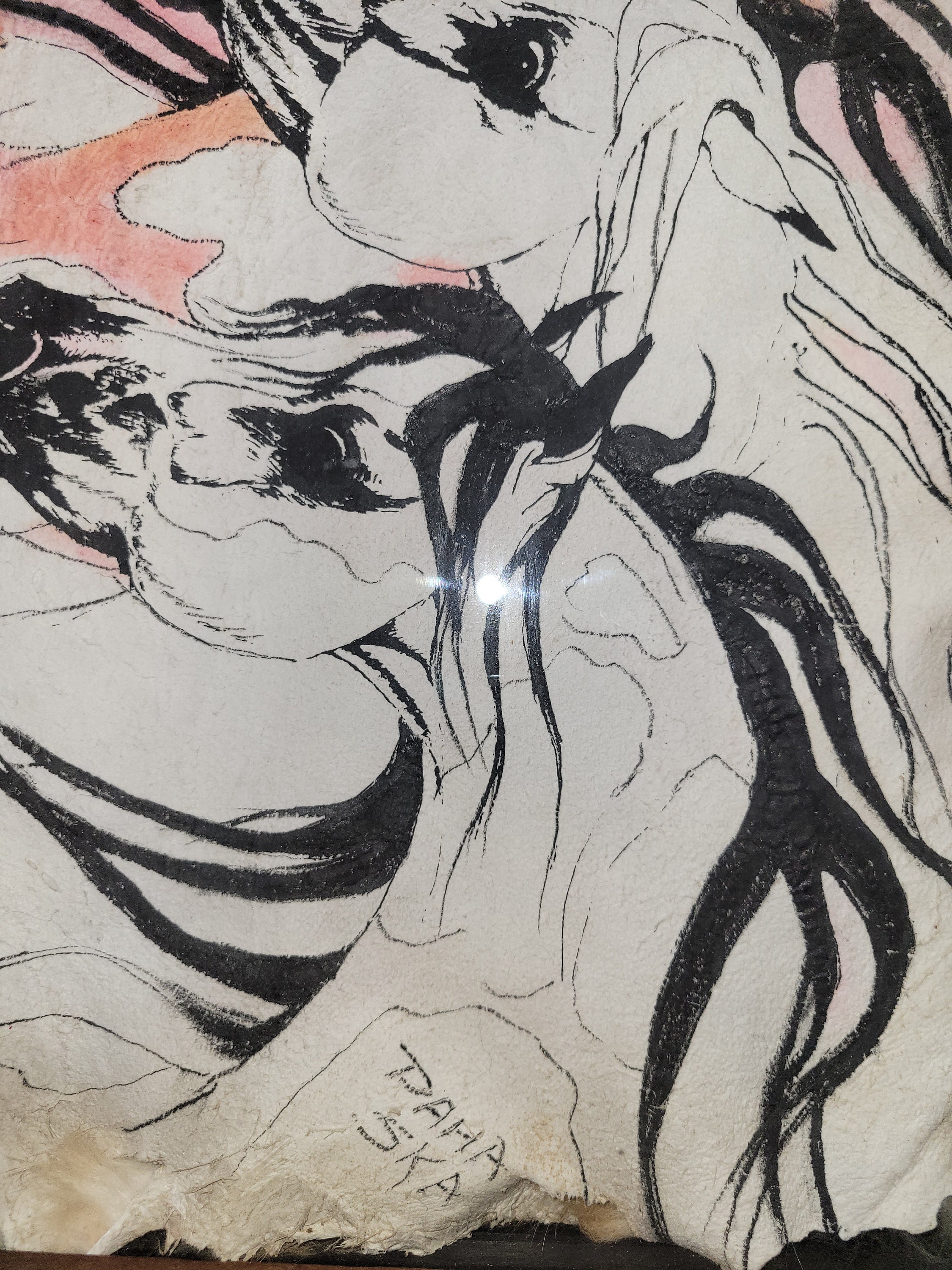 Paha Ska Horses on Hide With Fur - Etsy