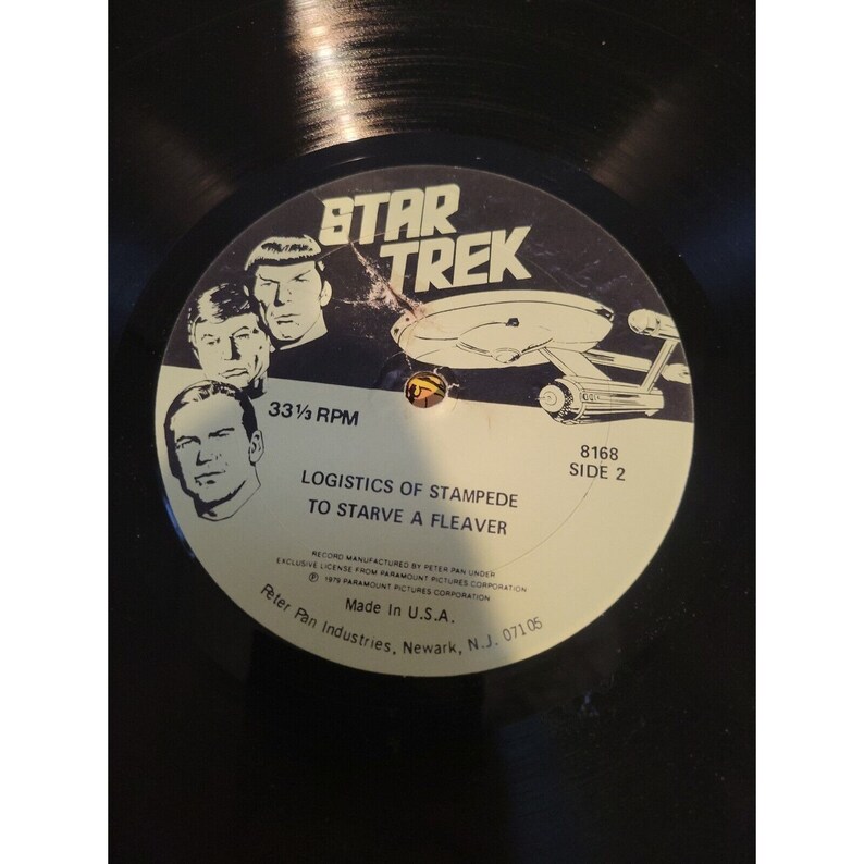 Star Trek Original Stories the Time Stealer Peter Pan LP 3 Additional ...