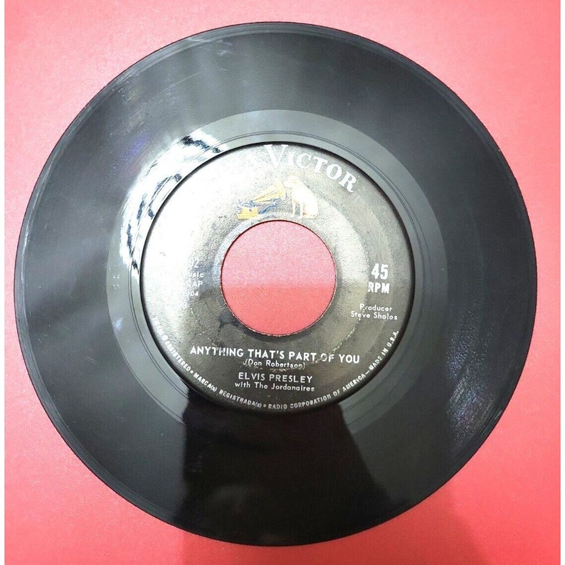 Elvis Presley 45rpm Good Luck Charm/anything That's Part of You RCA ...