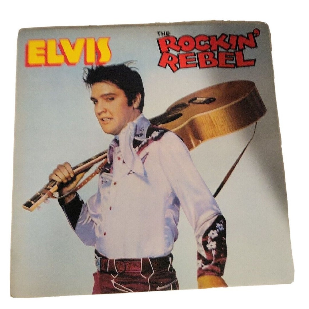 Elvis Rockin Rebel 1978 Golden Archives Ga-250 Import Lp - Etsy