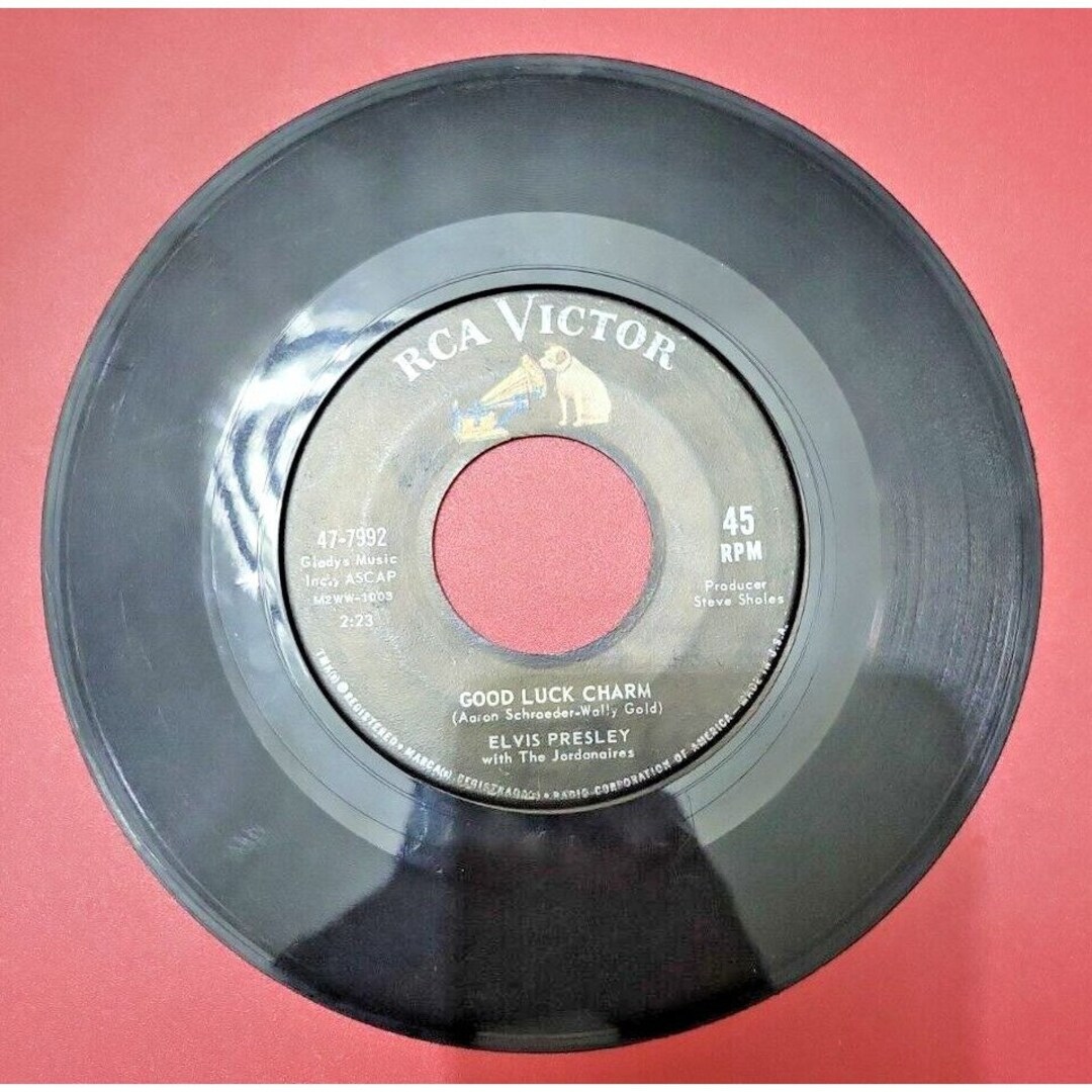 Elvis Presley 45rpm Good Luck Charm/anything That's Part of You RCA ...