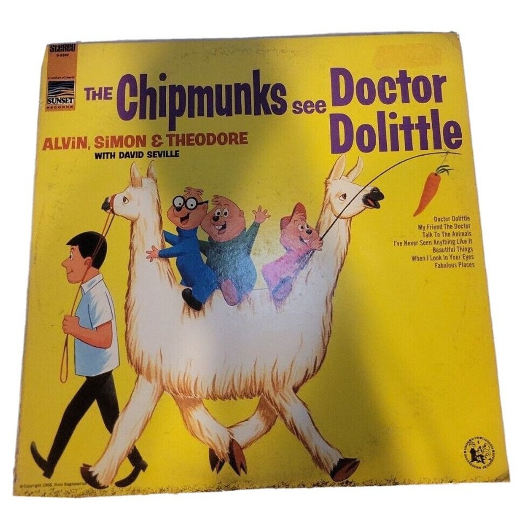 Vintage the Chipmunks See Doctor Doolittle Album Alvin Simon Theodore ...