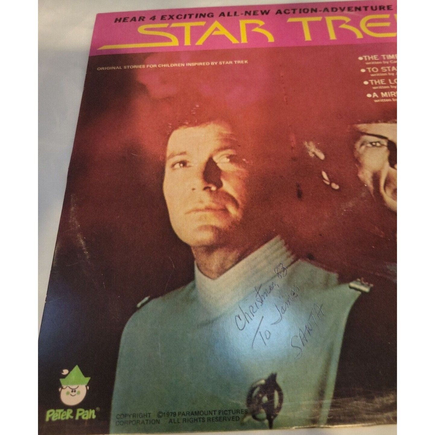 Star Trek Original Stories the Time Stealer Peter Pan LP 3 Additional ...