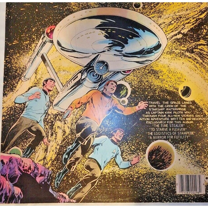 Star Trek Original Stories the Time Stealer Peter Pan LP 3 Additional ...