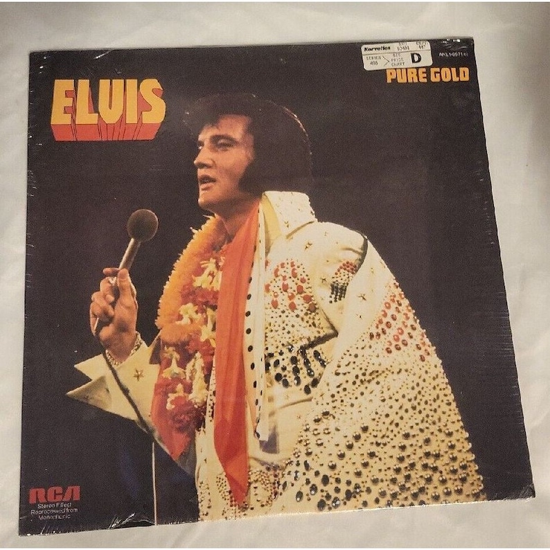 Elvis Presley Pure Gold Sealed Original Orange Label Lp 1975 - Etsy