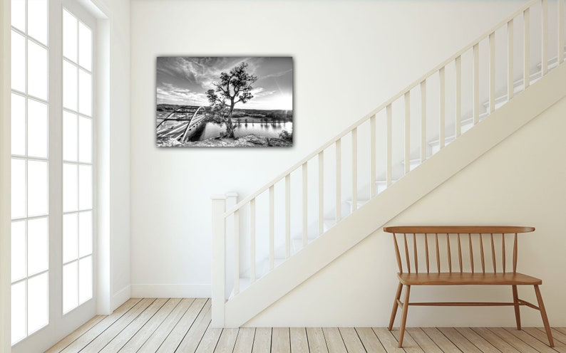 Black and White Sunset - Austin 360 Bridge - Etsy