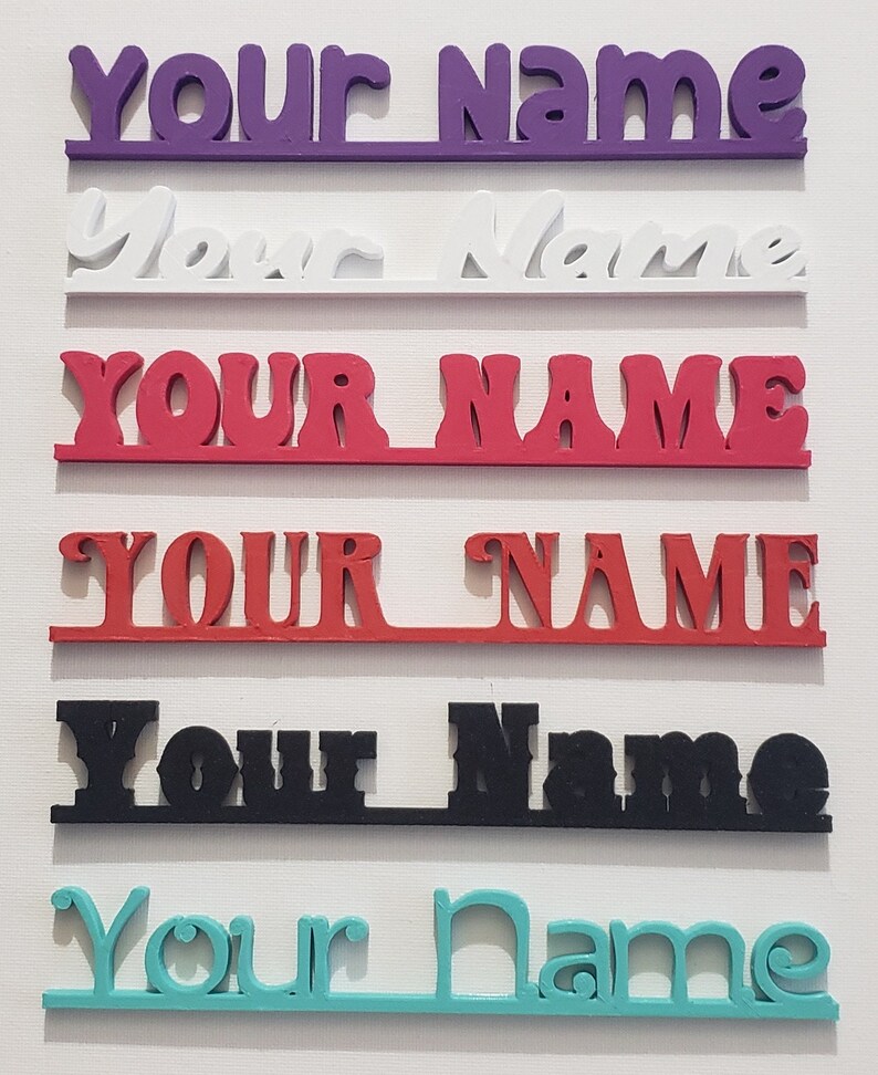 Custom 3d Printed Nameplates - Etsy