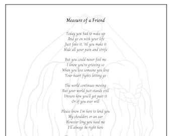 Friend Support Poem - Etsy